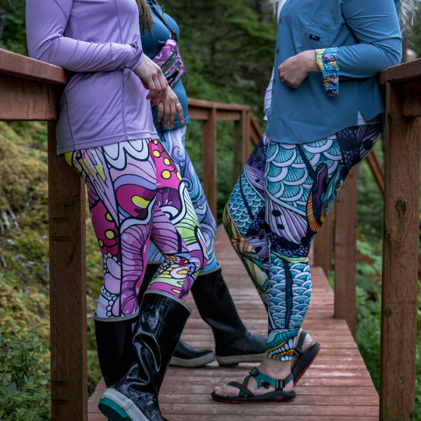 Performance Fishing Leggings with Designs | Fishe Wear - FisheWear