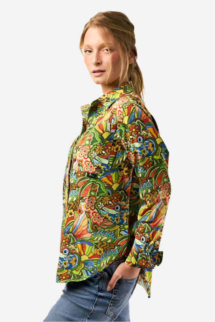 Boho Bass Tunic Fishing Shirt – Women’s UPF 50+ Sun Protection | FisheWear