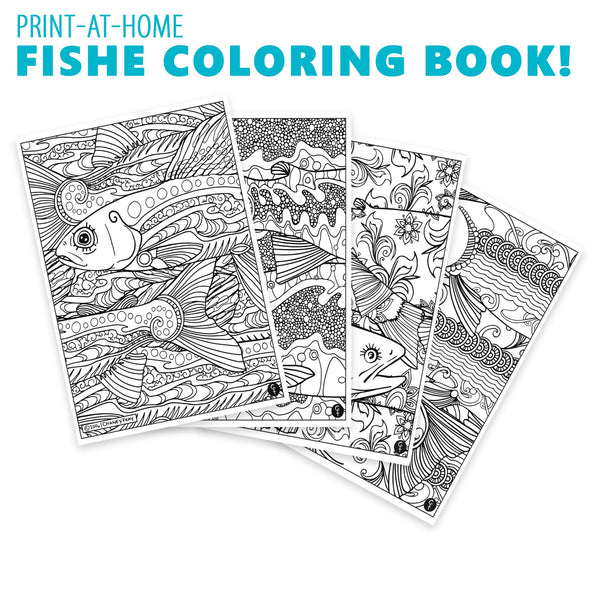 Hard Coloring Pages Of Fish